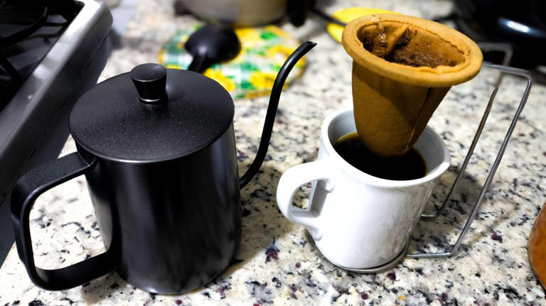 The old-school way Bobby Flay brews coffee (and the brand he always uses)
