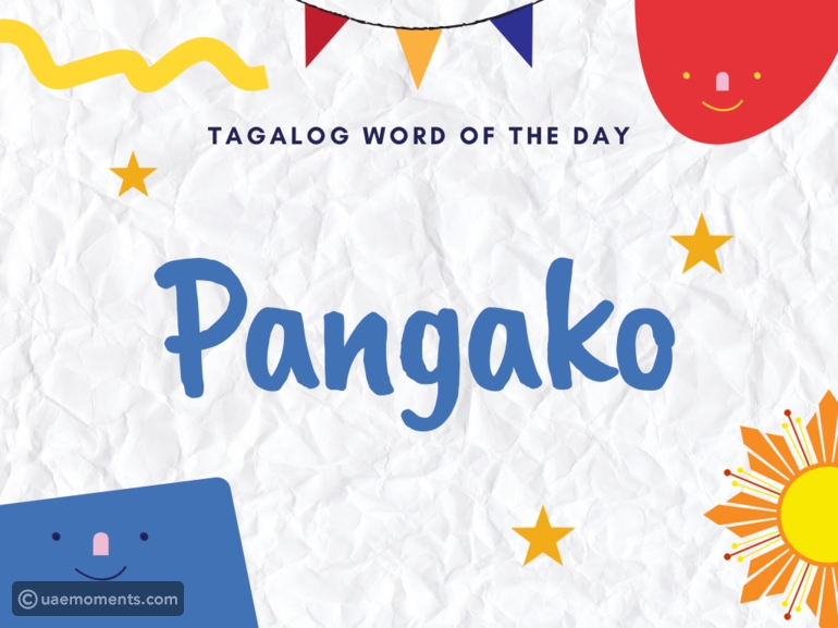 Tagalog word of the day: "Pangako"