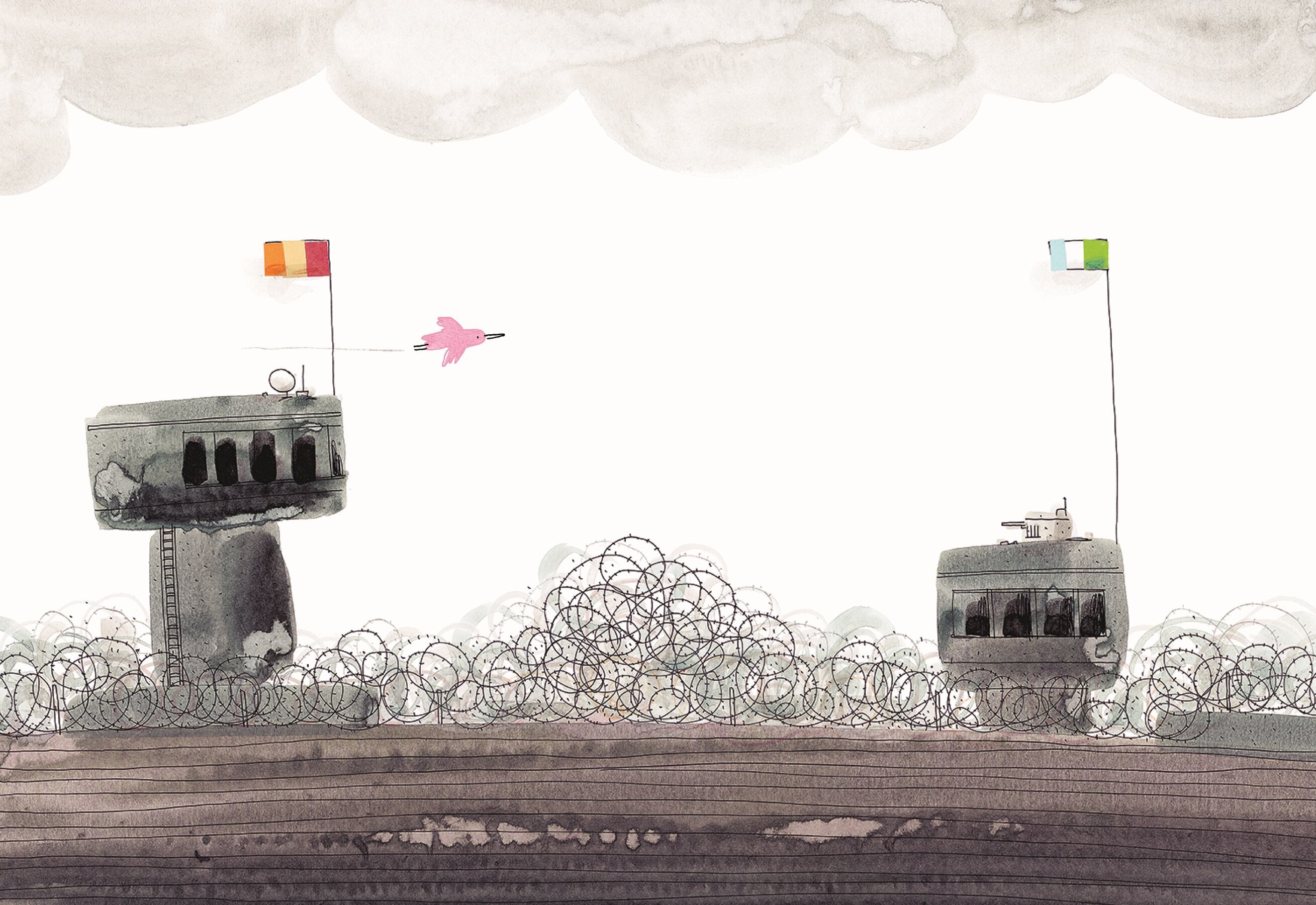 A bird's courage to fly beyond borders