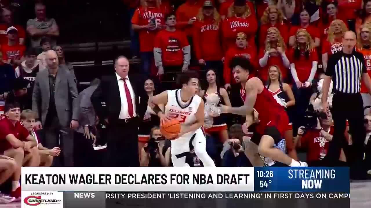 Illinois star Keaton Wagler declares for NBA draft