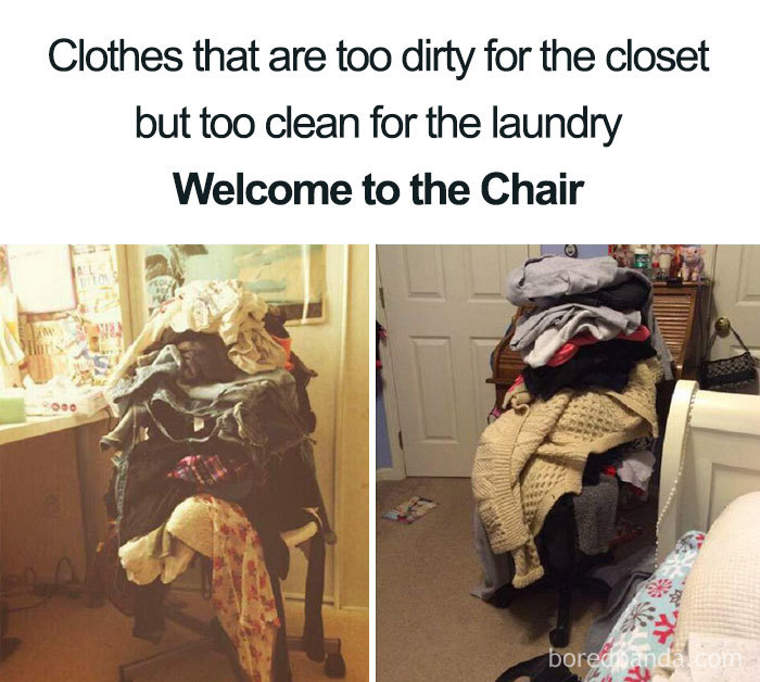 It’s the chair: 27 relatable cleaning memes