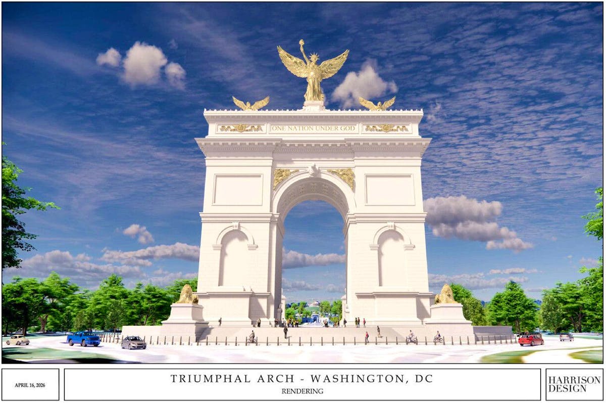 Trump dévoile son « plus beau Arc de triomphe au monde