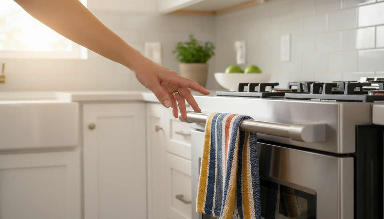 Stop the slide: Your kitchen towels are about to stay put!
