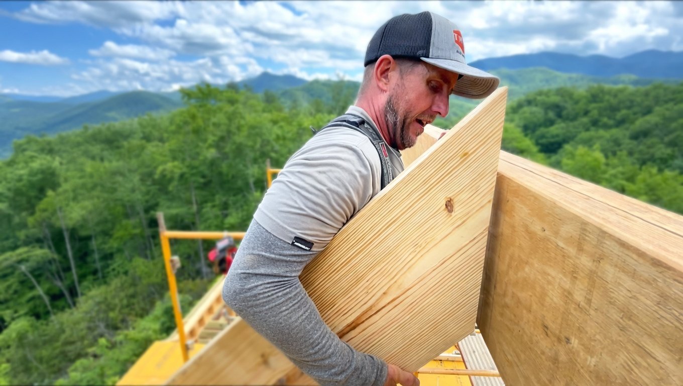 Tackling a steep roof