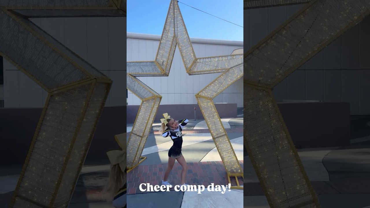 Identical twins compete in a spirited cheer dance competition