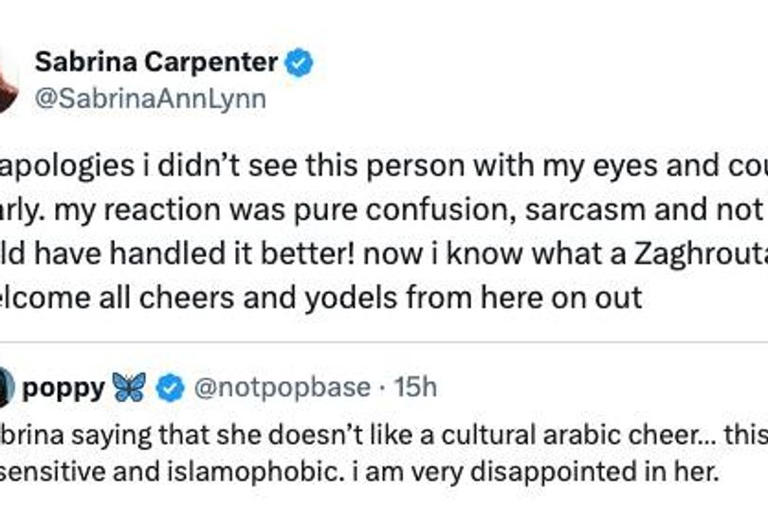 Sabrina Carpenter issues apology after viral 'culturally insensitive ...
