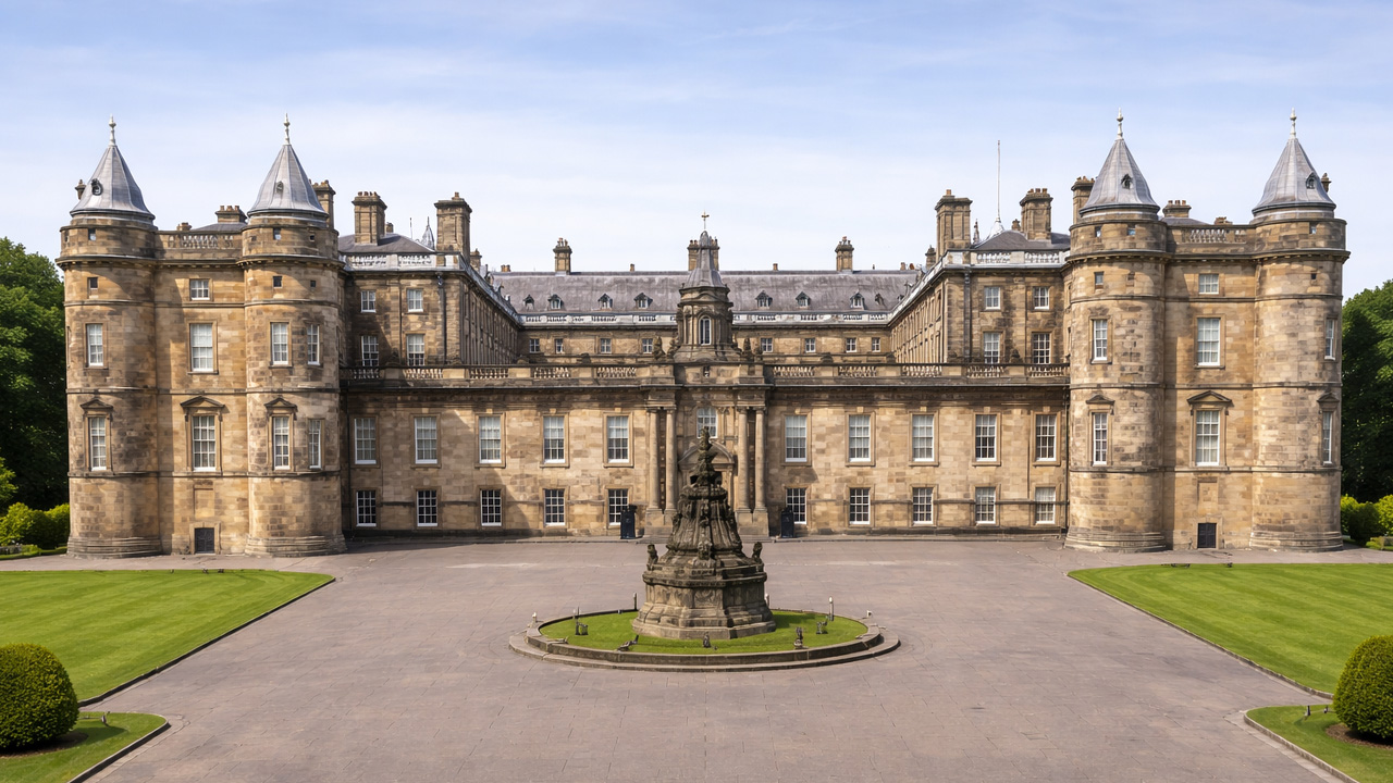 Why is this royal palace hidden at the end of Edinburgh?
