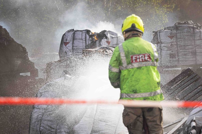 'Avoid area' warning as fire crews tackle factory blaze