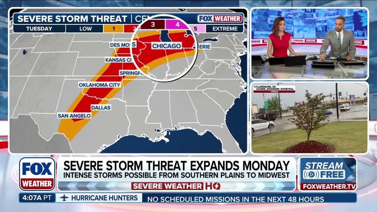 1,000-mile storm system to continue multi-day severe weather threat ...