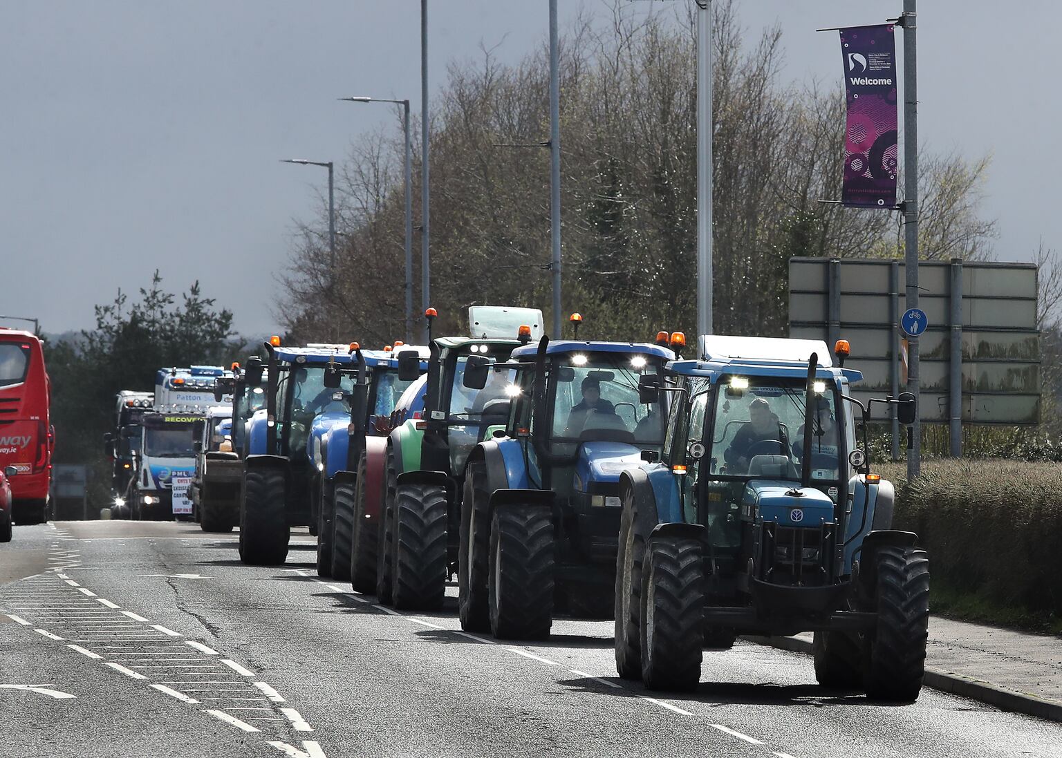 Fuel protest takes place as AI posters advertise further blockades ...