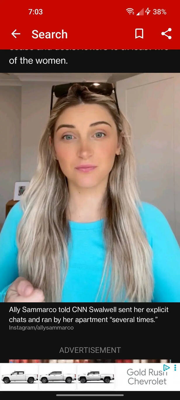 Who is Ally Sammarco? Influencer at centre of Eric Swalwell row gets ...