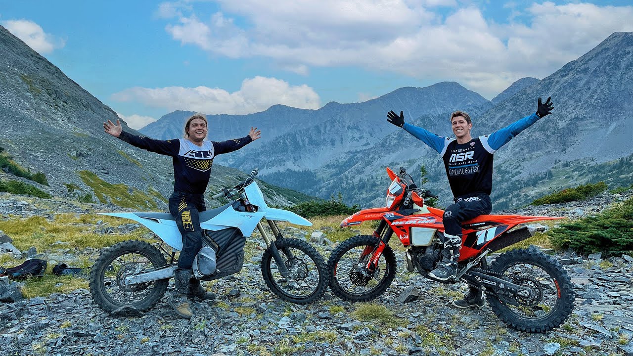 Riding the hardest dirt bike trail on electric bike