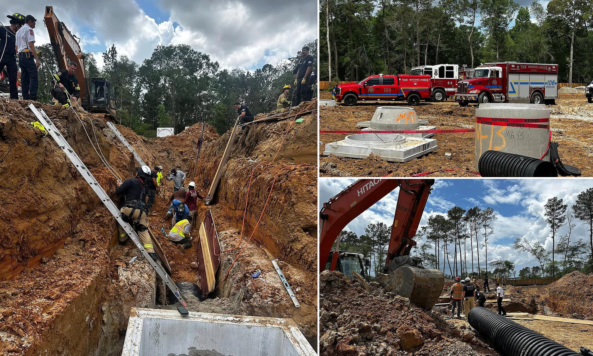 Texas construction worker dies after being buried alive in horror accident
