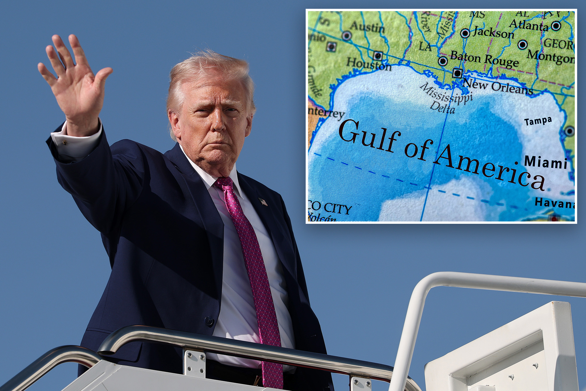Trump riffs about naming the 'Gulf of America' after himself