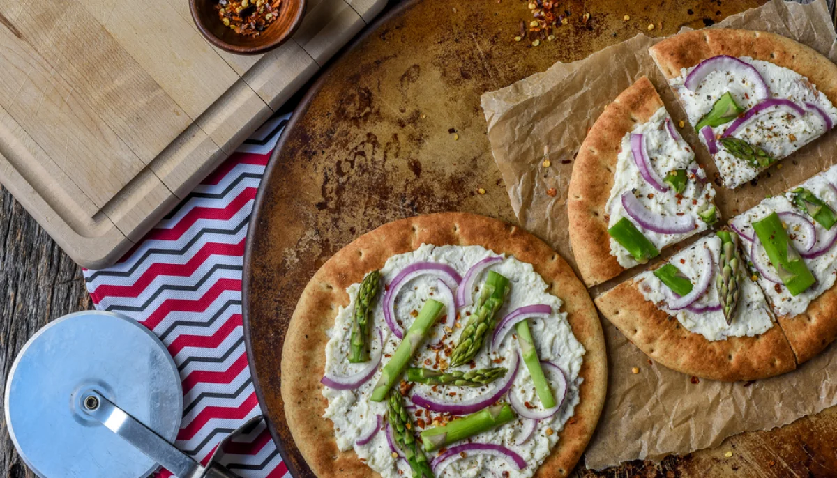 🍕 Pizza blanche aux asperges et ricotta