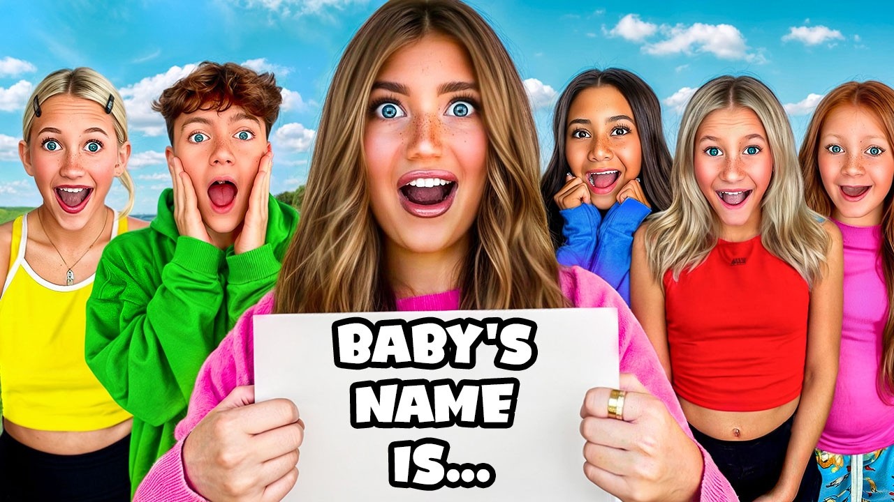 Telling my 16 siblings my baby's name! *Her name reveal*