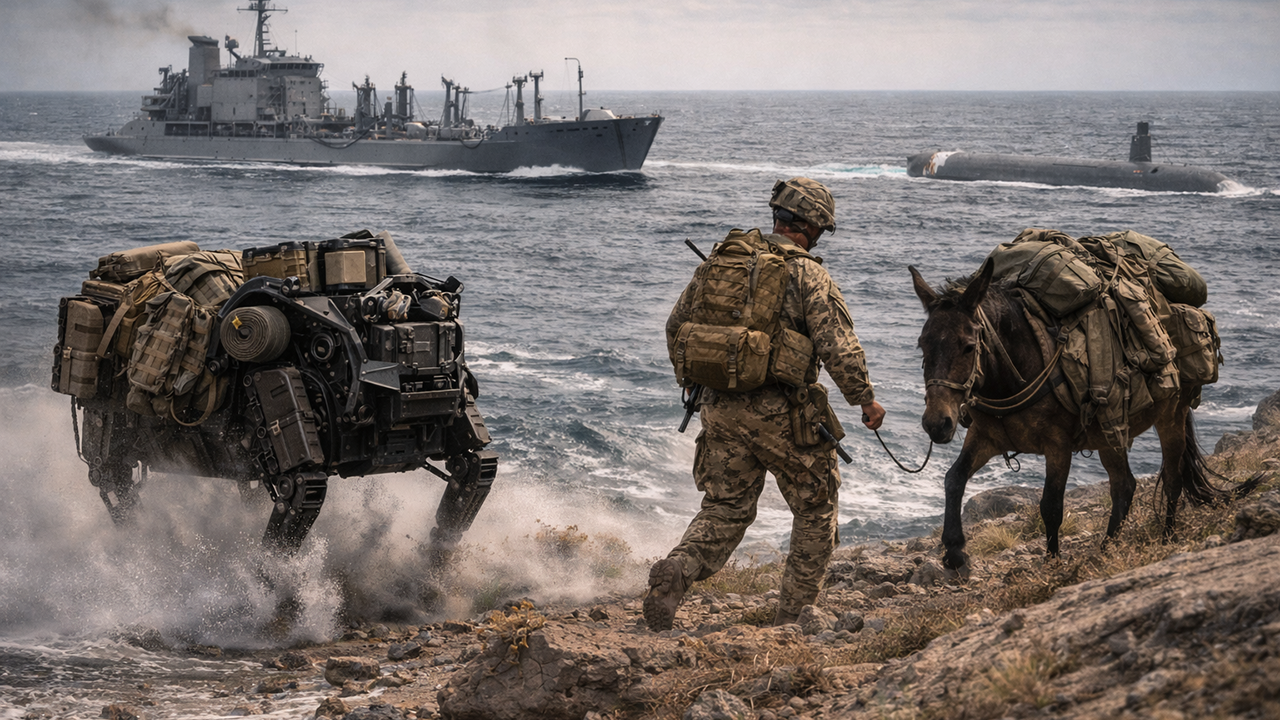 Why the US military may need horses, robot mules, and fuel subs to win