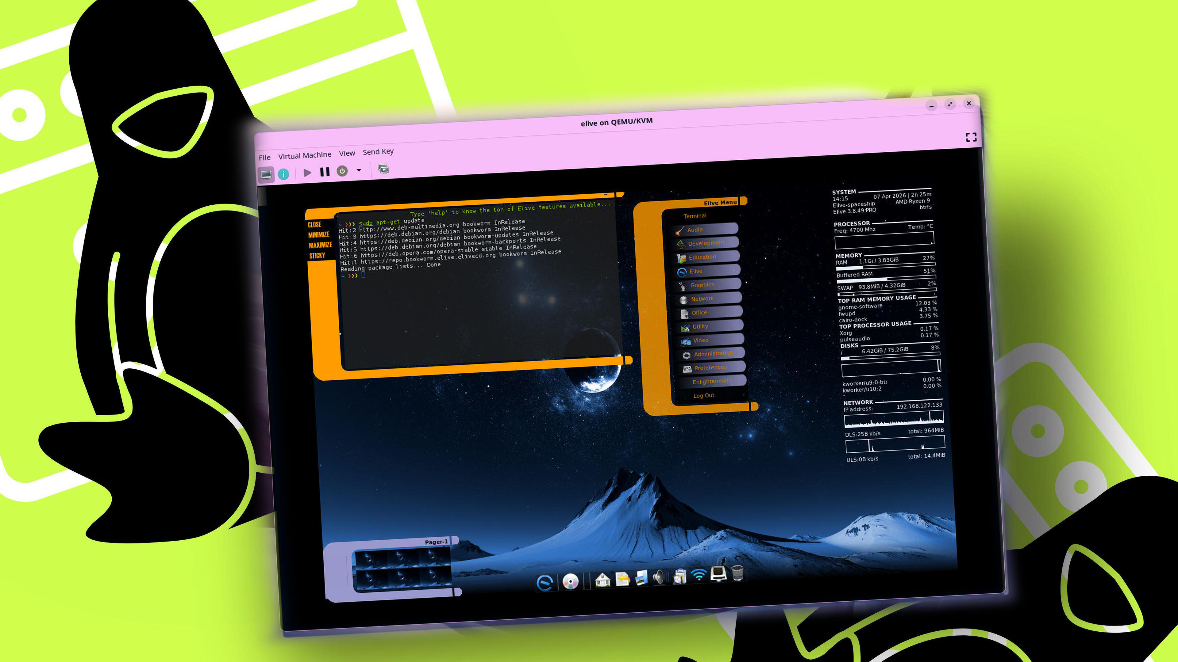 30 years later, I returned to Enlightenment Linux to test the Elive ...