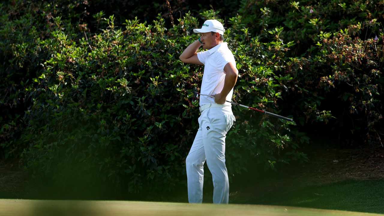 Haotong Li drops 20 places during disastrous 13th hole at the Masters