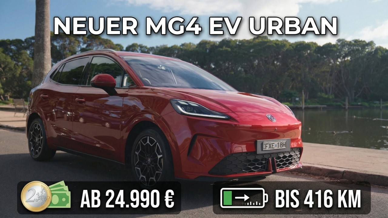 2026 MG4 EV Urban startet in Deutschland ab 24.990 Euro