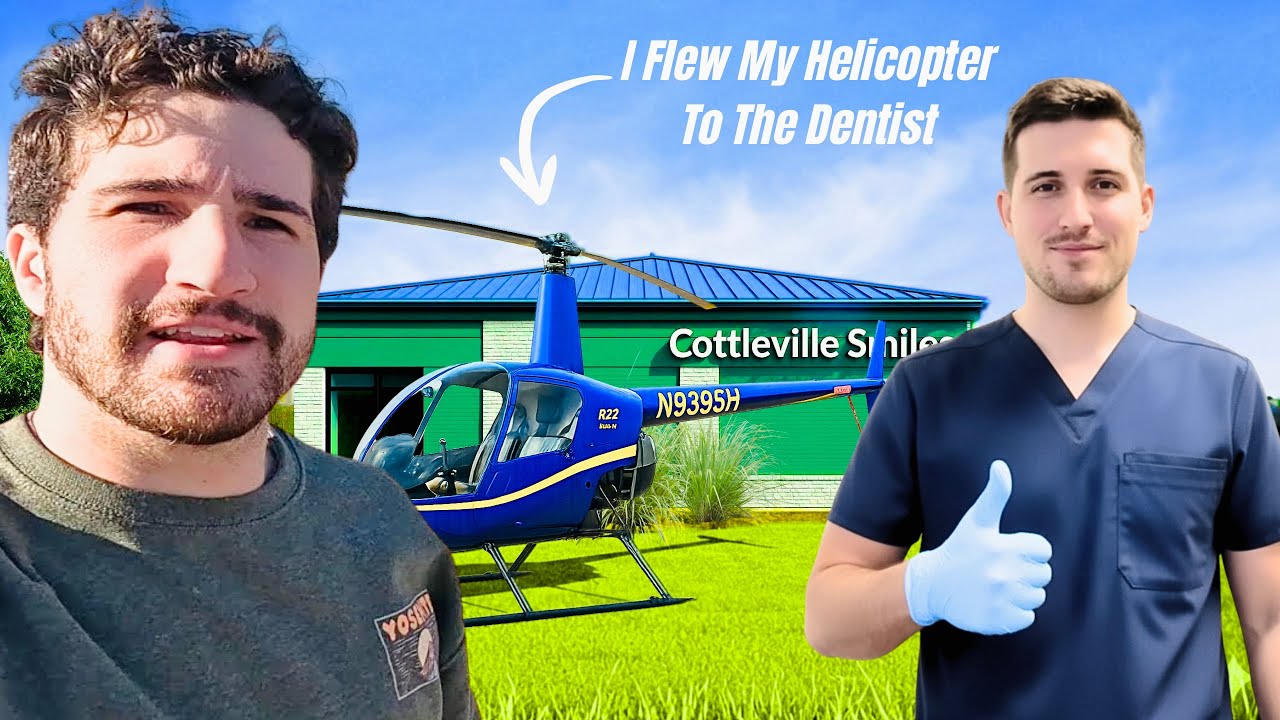 I flew a helicopter to my dentist appointment!
