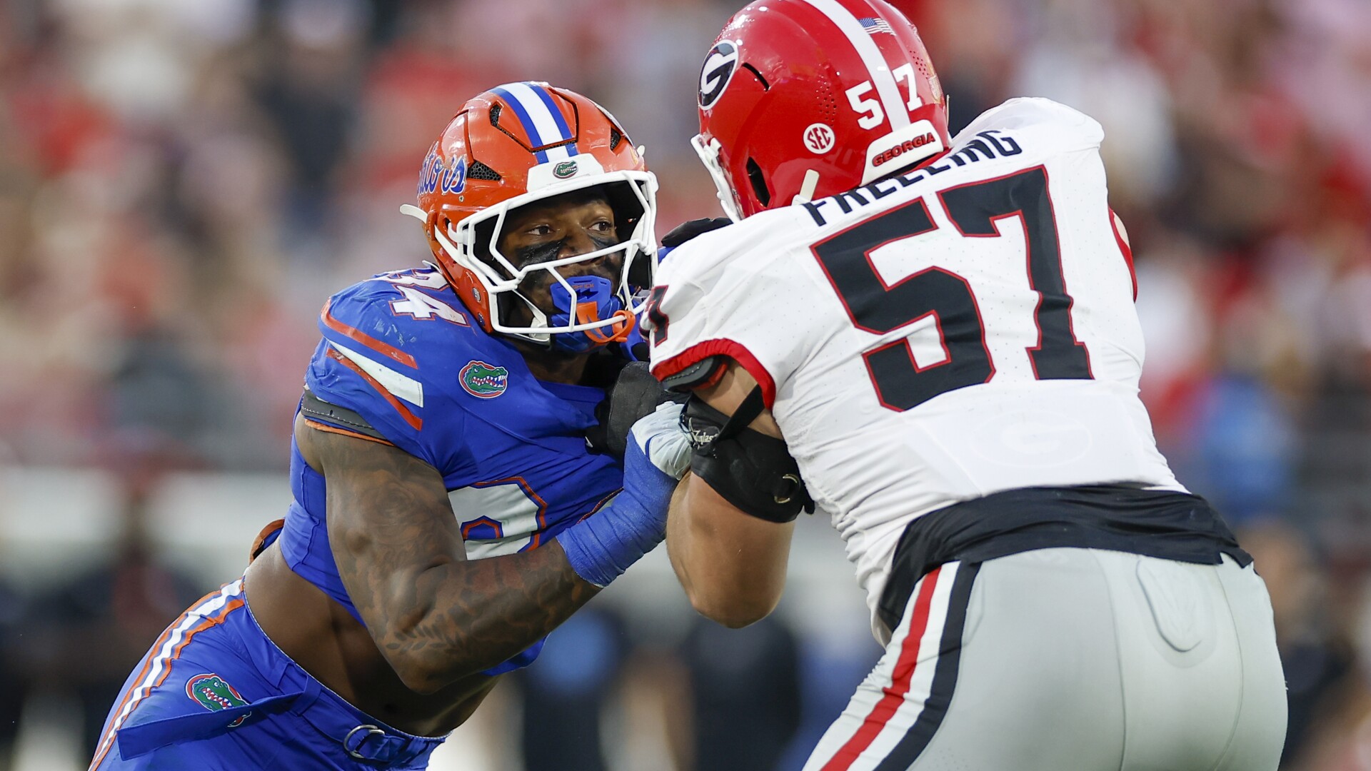 George Gumbs generating draft buzz as a wide receiver-turned edge rusher