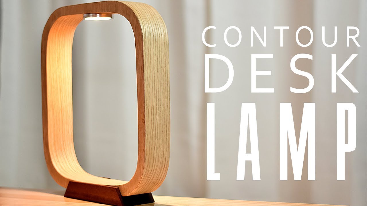 DIY contour LED desk lamp tutorial