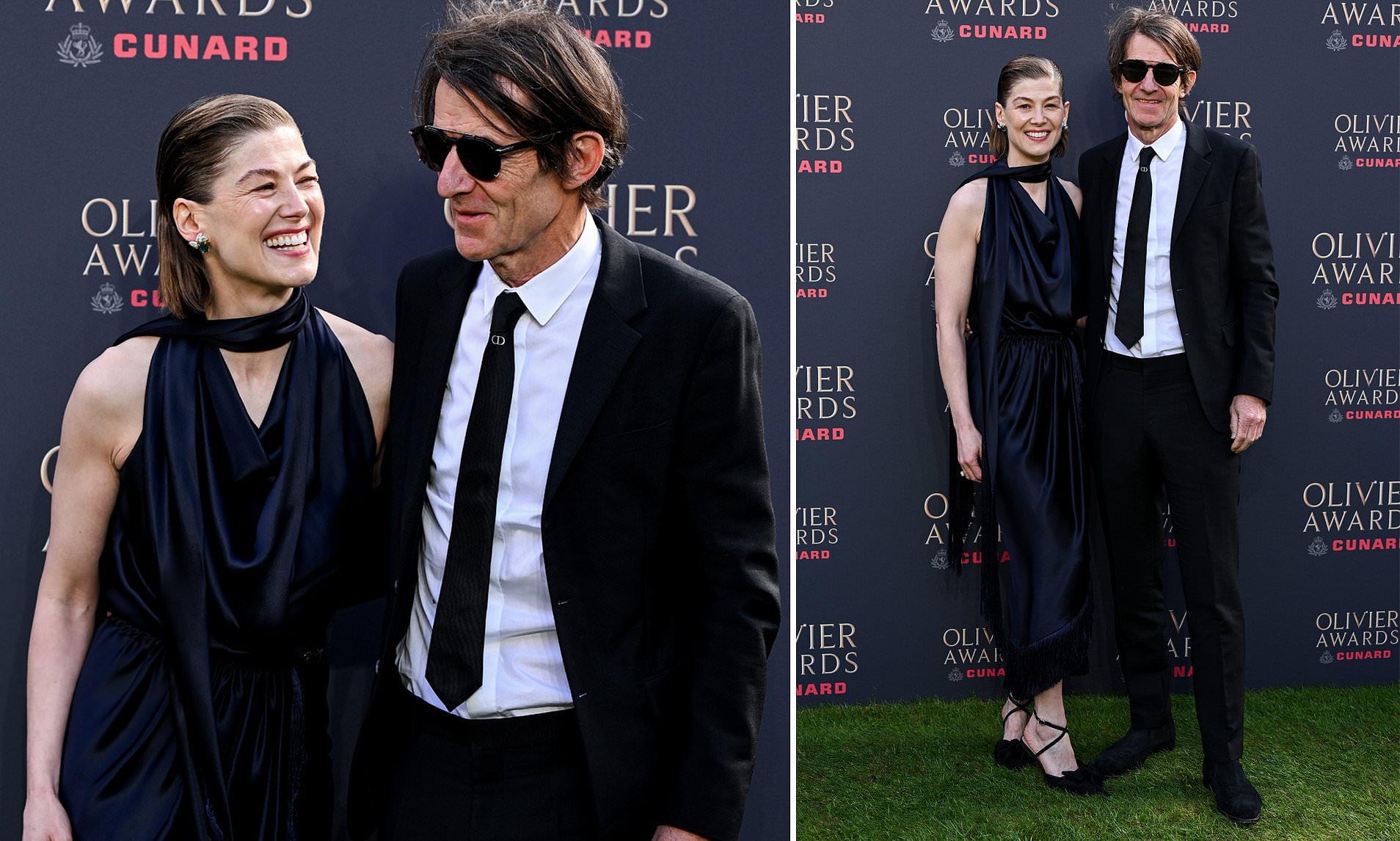 Rosamund Pike, 47, makes a rare appearance with partner Robie Uniacke ...