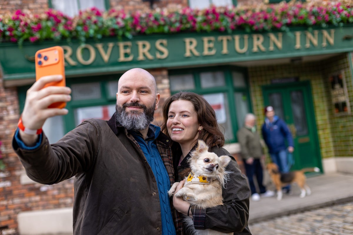 Rovers return: Dogs descend on Coronation Street’s famous cobbles