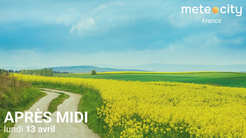 Bulletin météo France du lundi 13 avril 2026