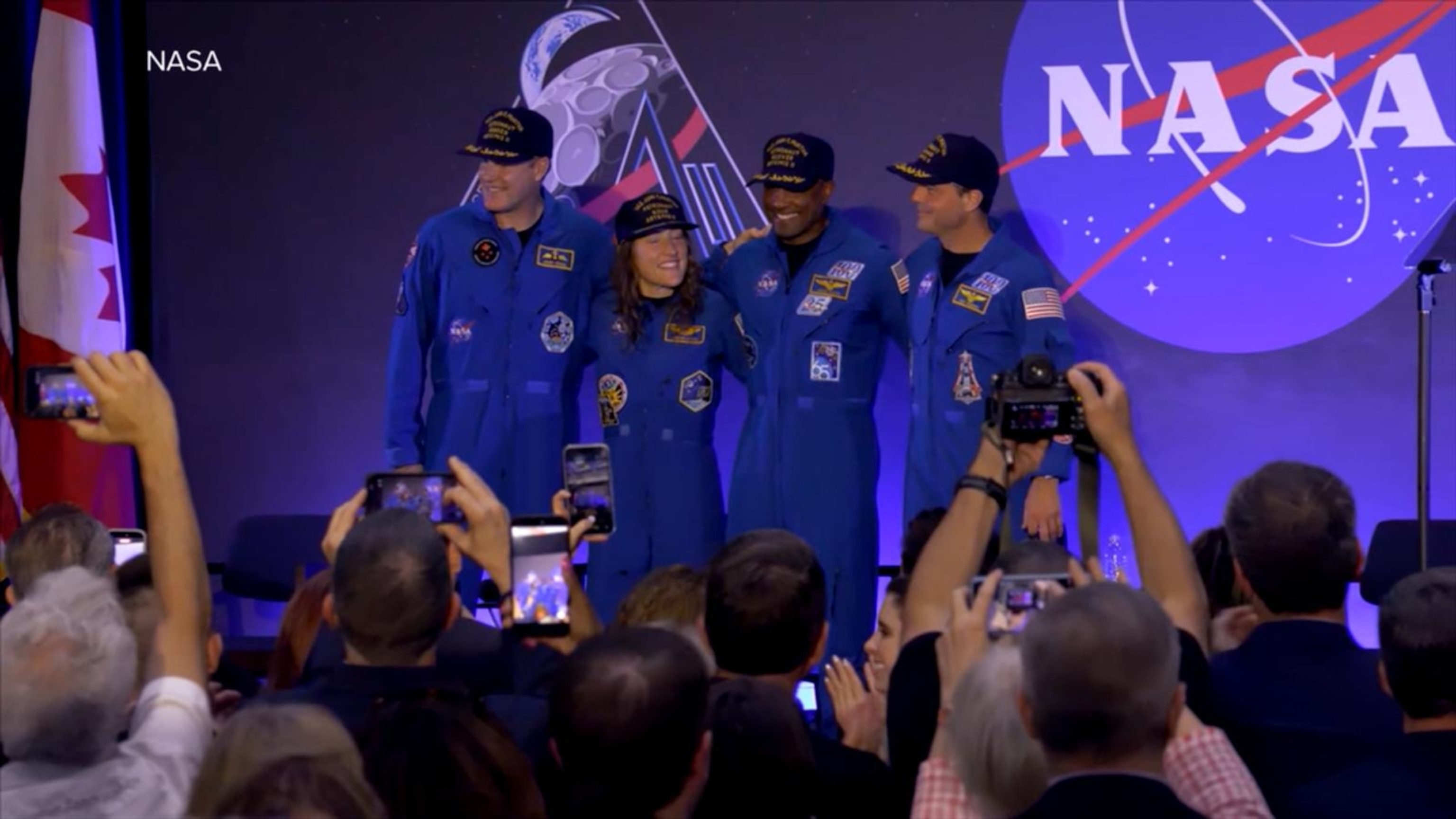 Artemis II crew reunites with their families