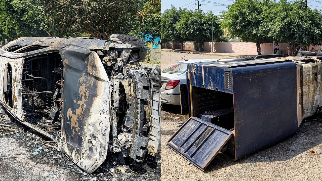 Pay hike protest turns violent in Noida; stones pelted, vehicles damaged