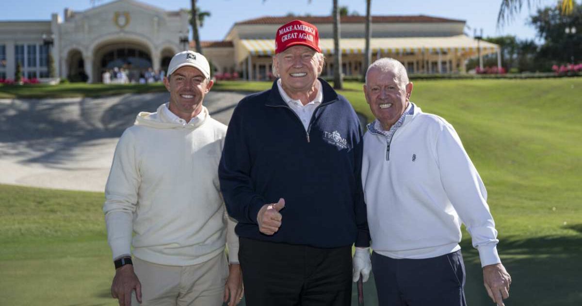 Trump shares photos of Rory McIlroy, father Gerry after historic back ...
