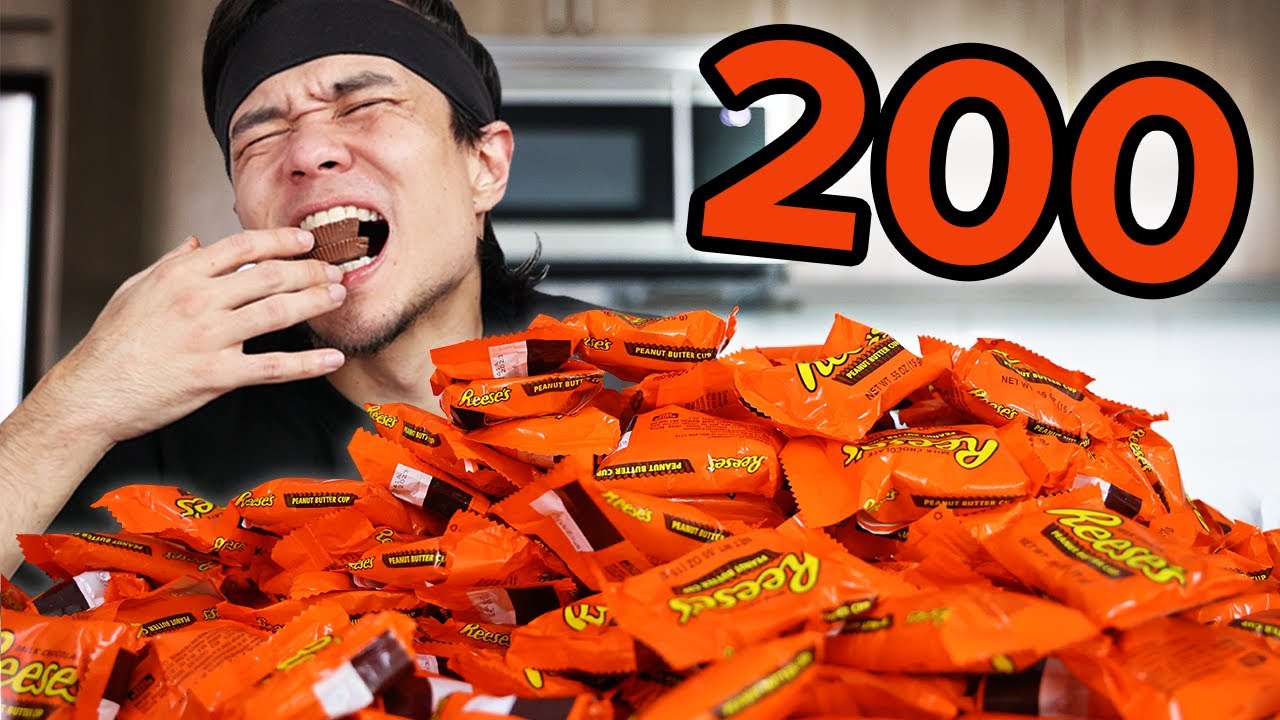 200 Reese's cup challenge (16,000 calories)