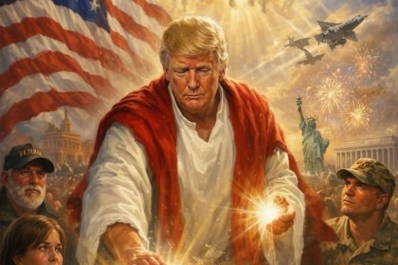 MAGA crumbles after Trump posts 'blasphemous' image of himself as Jesus ...