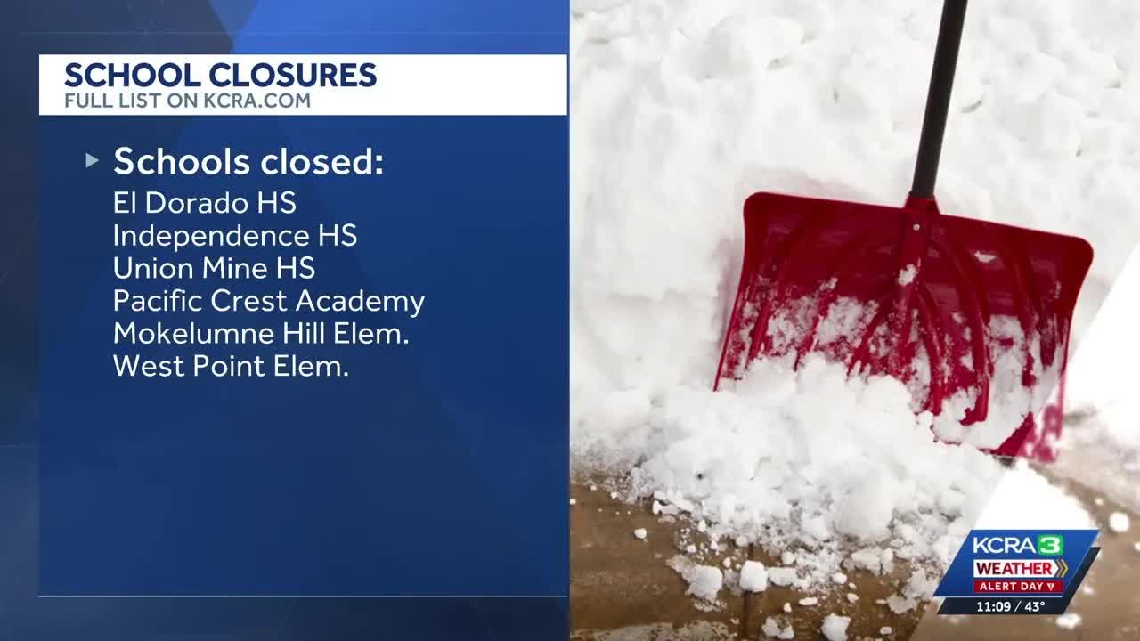 Sierra snow day! School closures announced