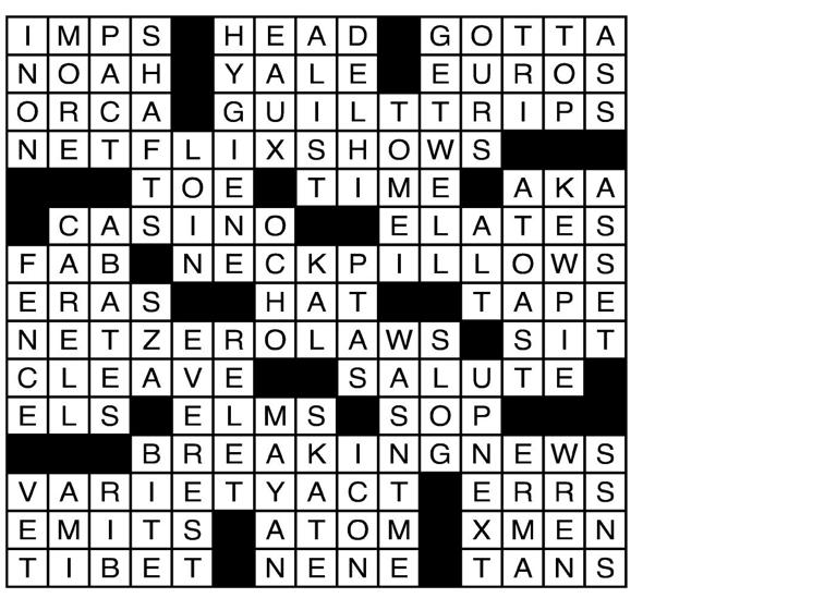 Puzzle solutions for Monday, Apr. 13, 2026