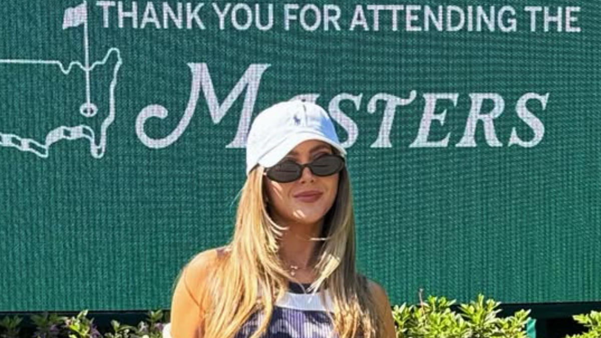Model attending Masters sparks debate with her outfit choice