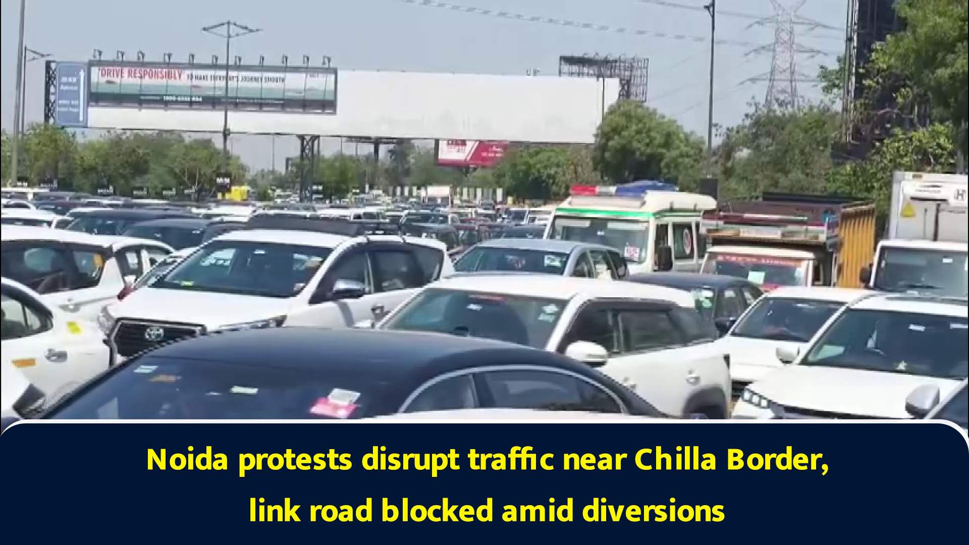 Noida protests disrupt traffic near Chilla Border, link road blocked ...
