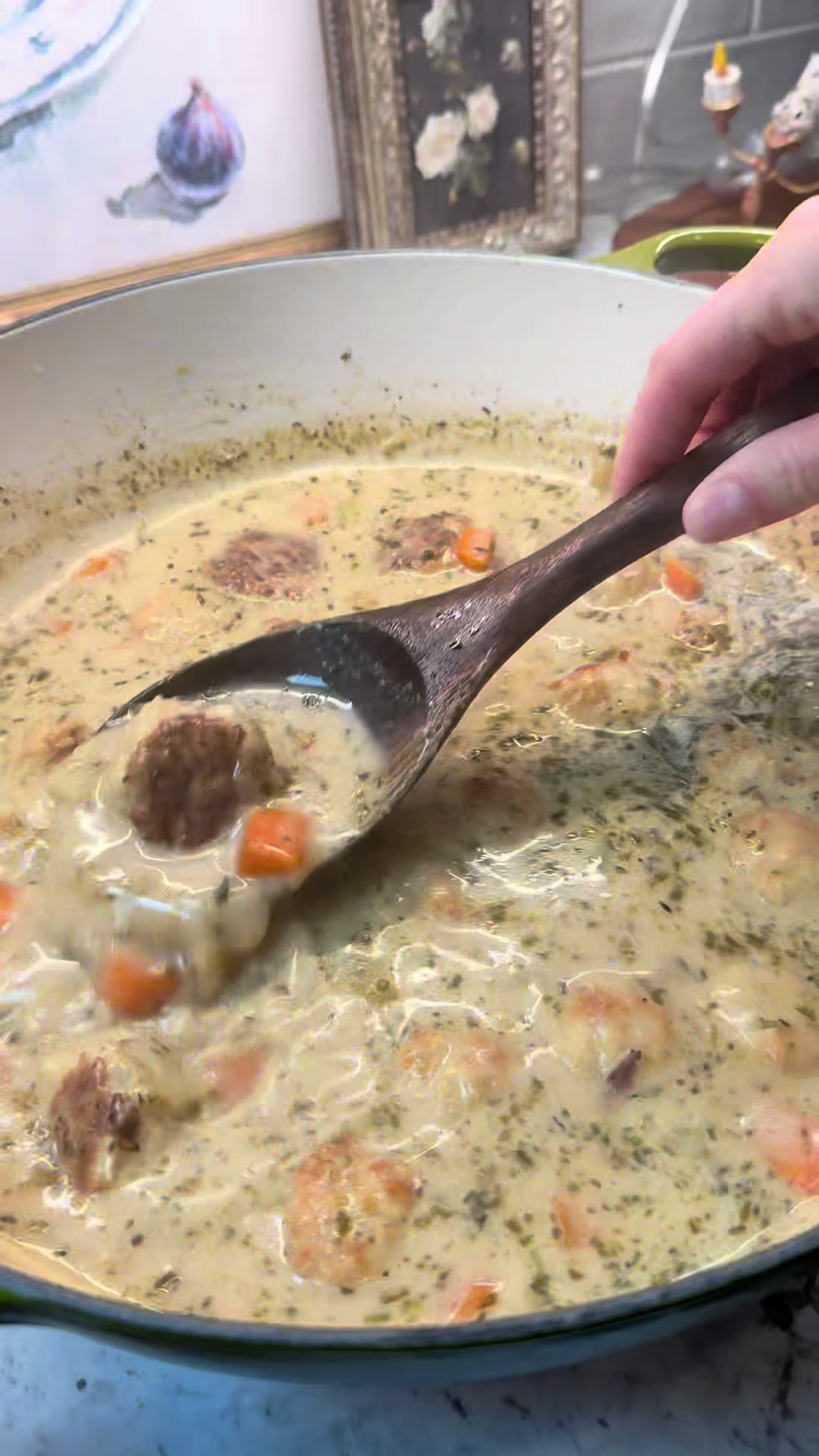 Creamy chicken meatball stew offering new take on comfort classic
