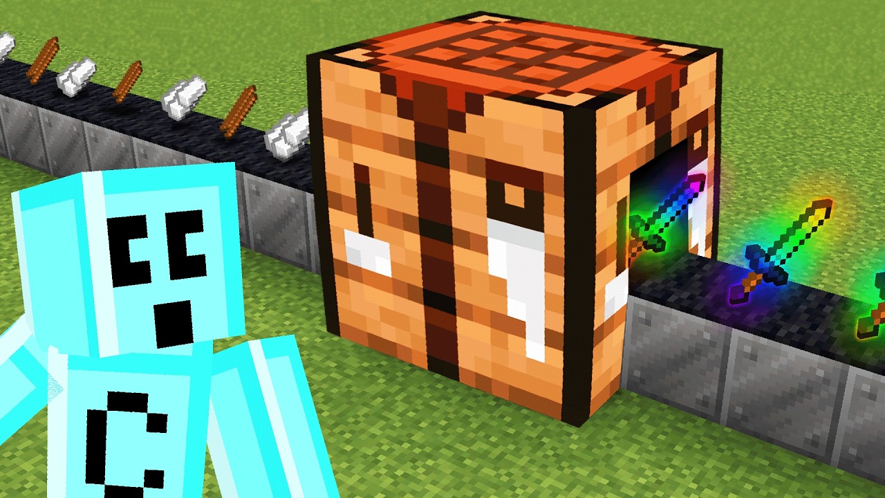 Crafting one million different items inside the massive Minecraft world