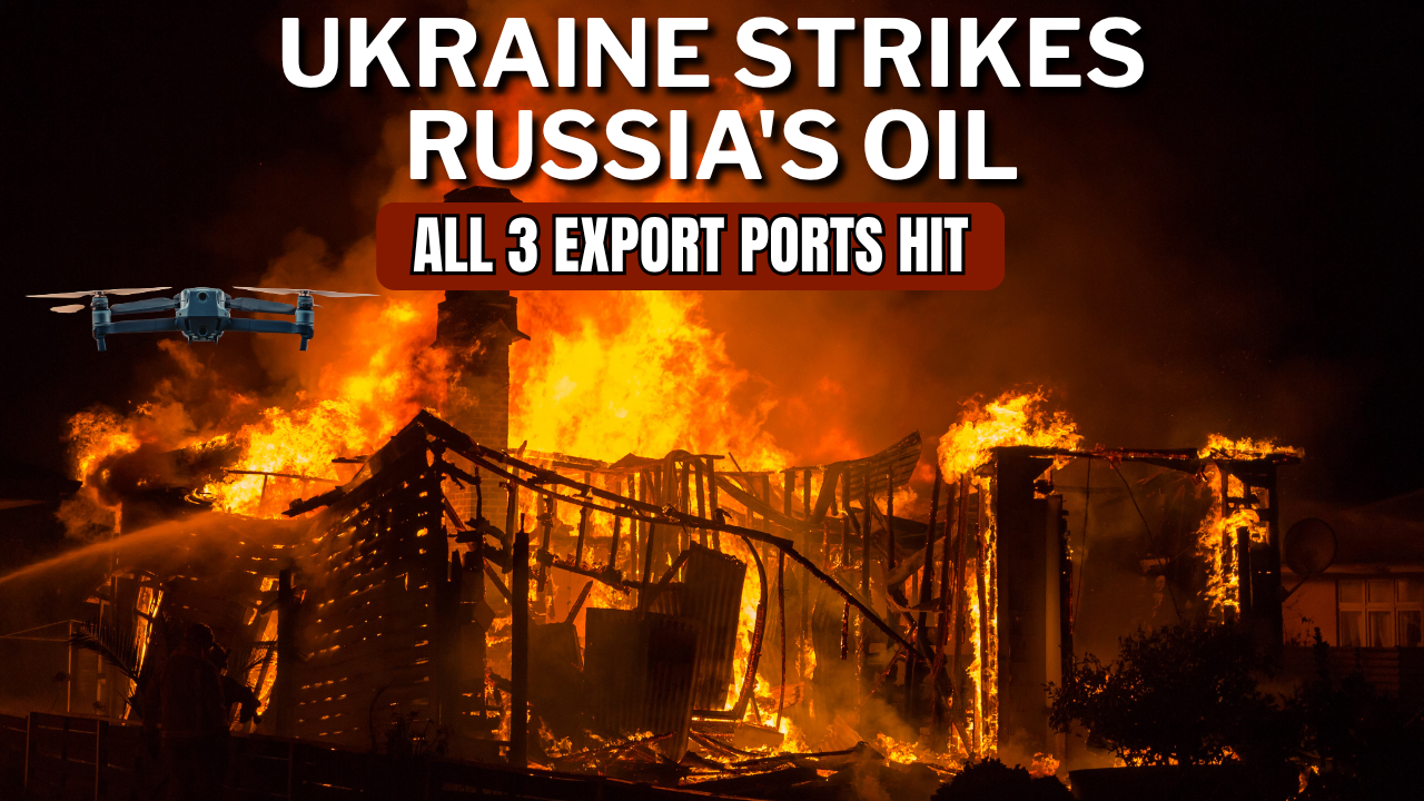 Ukrainian drones just hit Russia's 3 biggest oil export ports