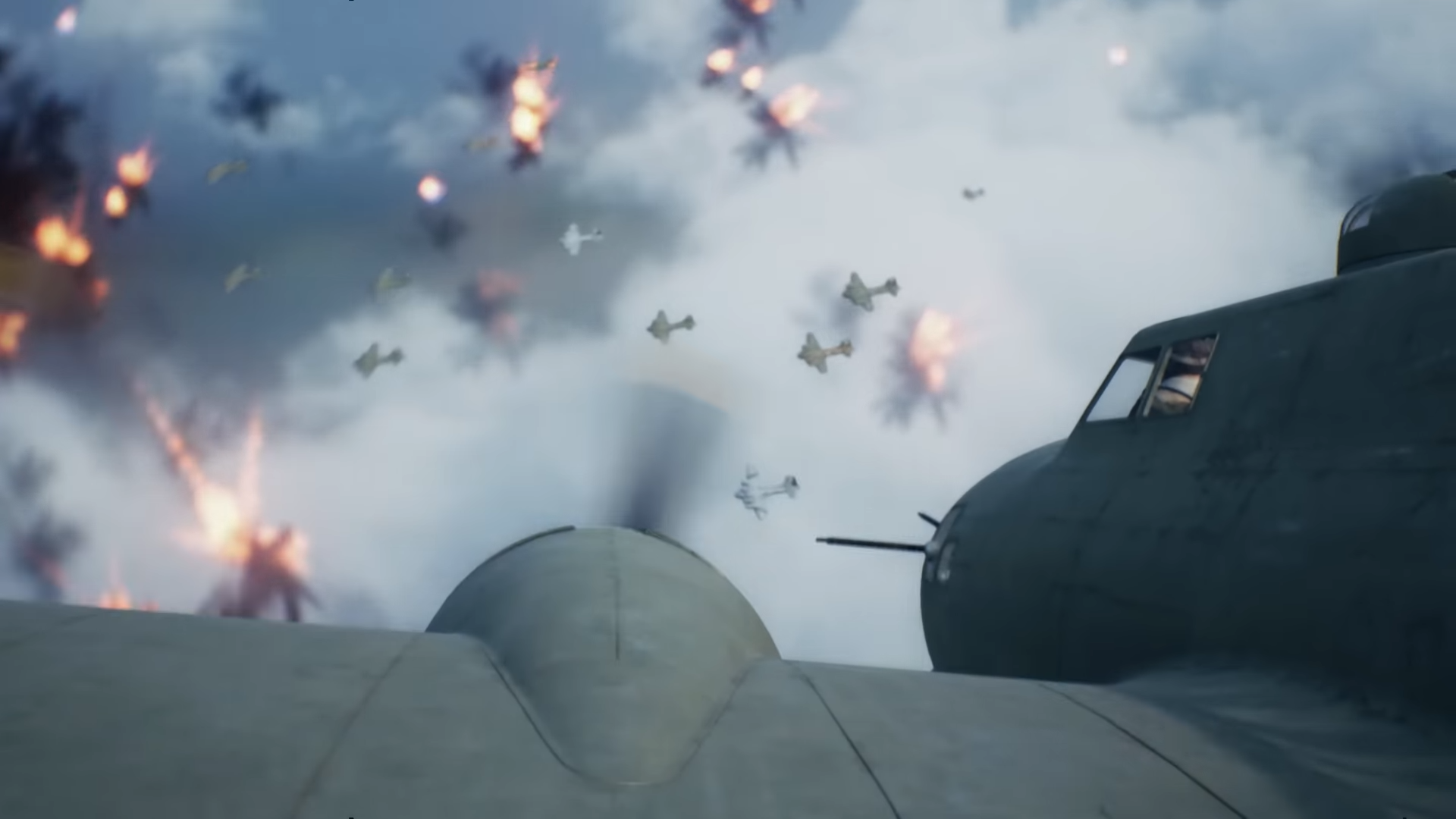 Watch how one B-17 crew faced the impossible after a brutal collision