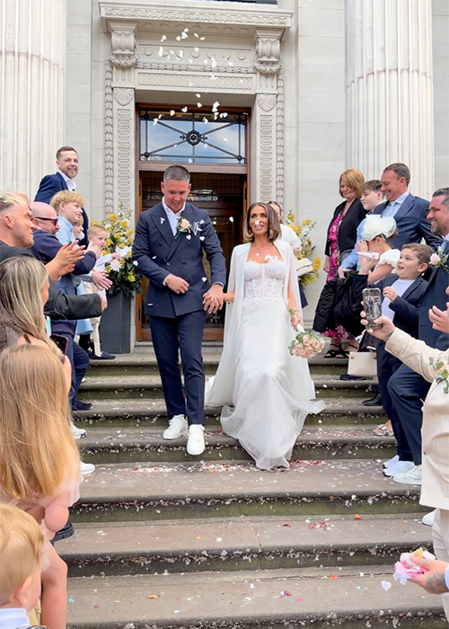 Towie star Amy Childs marries fiancé Billy Delbosq after tough year