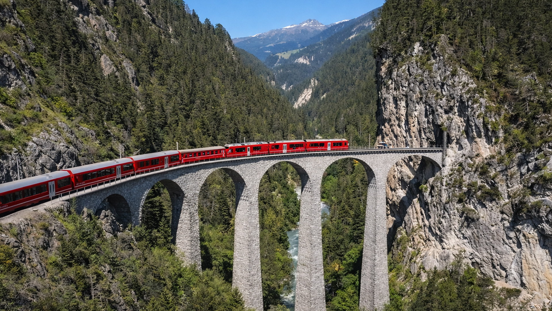 Você andaria neste trem de montanha?
