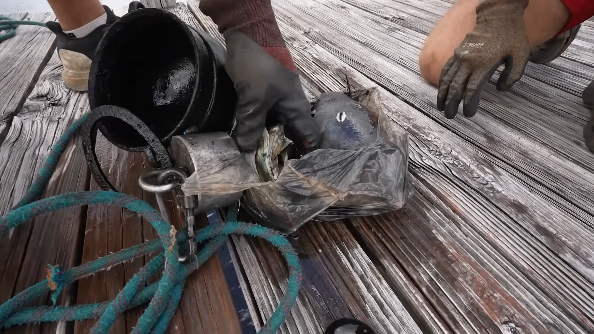 We found cash underwater but it was hidden with something disturbing