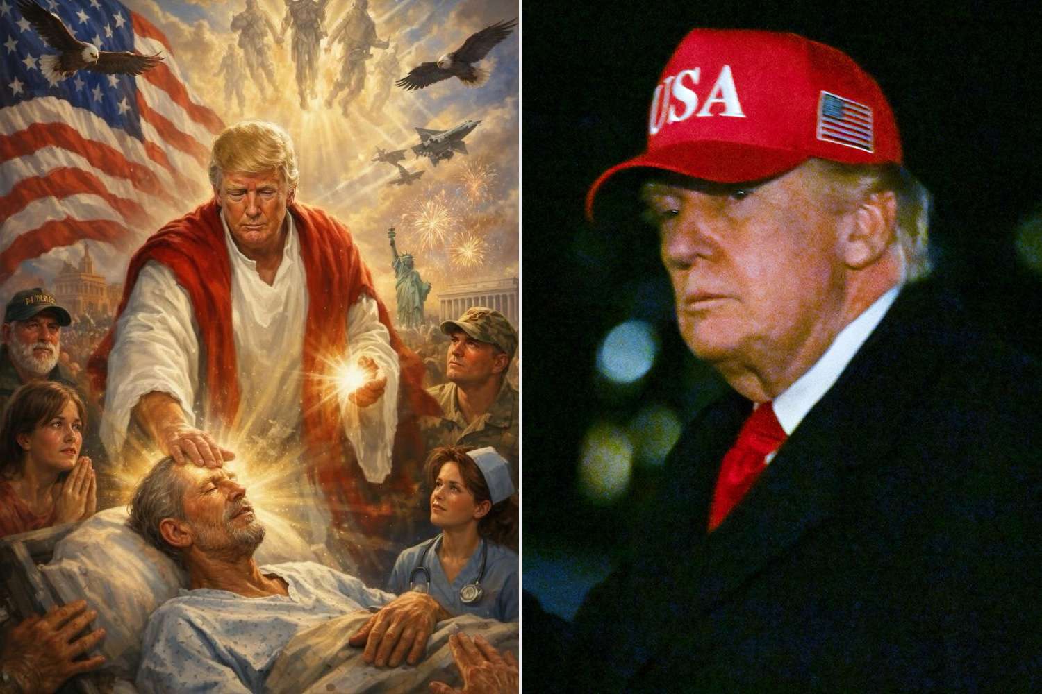 Trump portrays himself as Jesus Christ with AI-generated image after ...