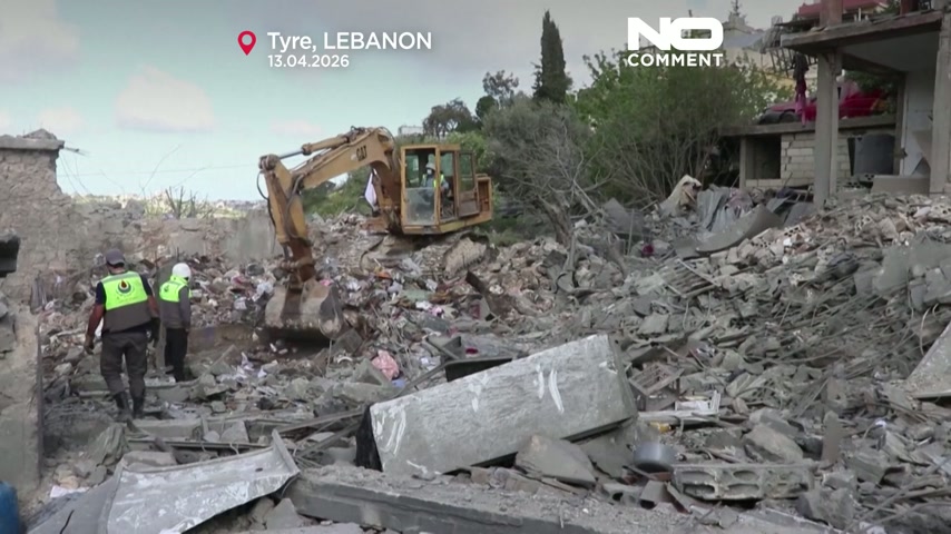 Lebanon: Red Cross teams inspect wreckage after Israeli airstrikes ...