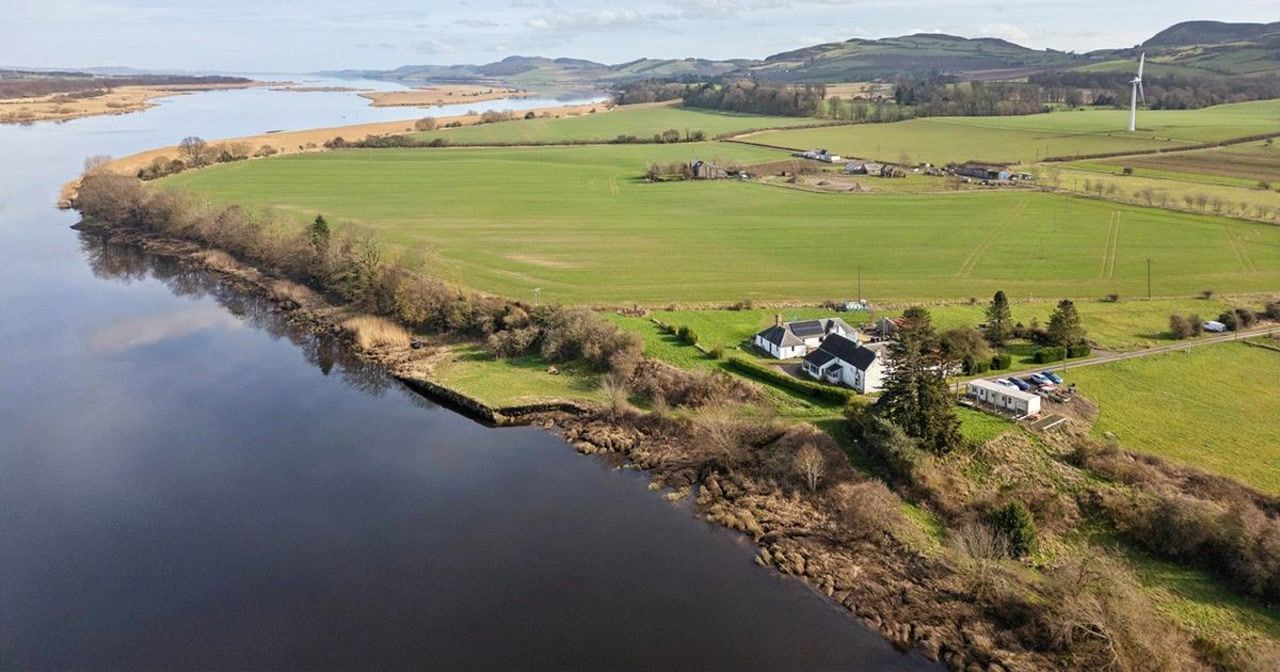 Perthshire fixer-upper farmhouse sale with private jetty