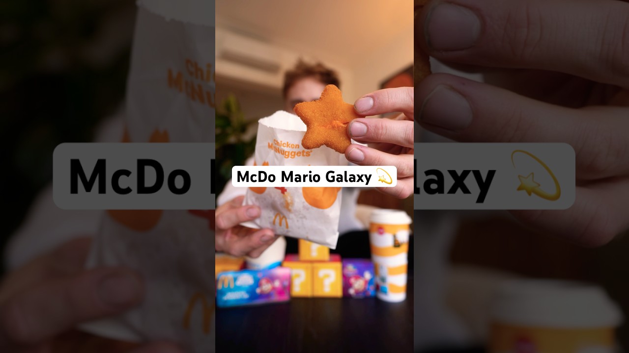 Je teste McDo Mario Galaxy 😳 (nouveautés)